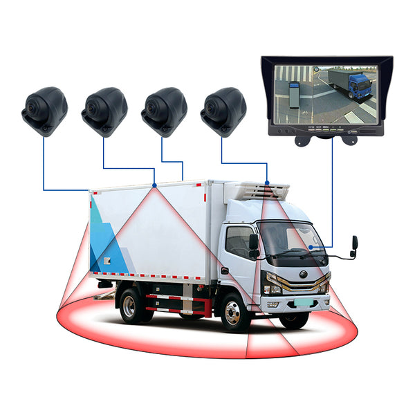3D 360 Degree Bird View Camera System For Box | Truck 360 bird view ...