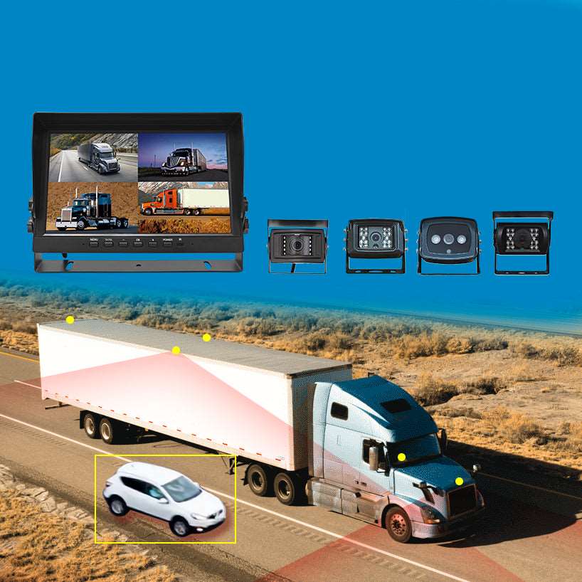 4CH AI monitoring system with 10 inch monitor – Leesencamera